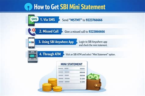 Sbi Mini Statement How To Get Sbi Bank Mini Statement