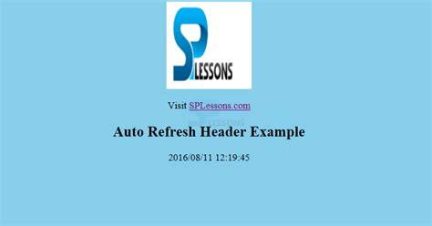 Jsp Auto Refresh