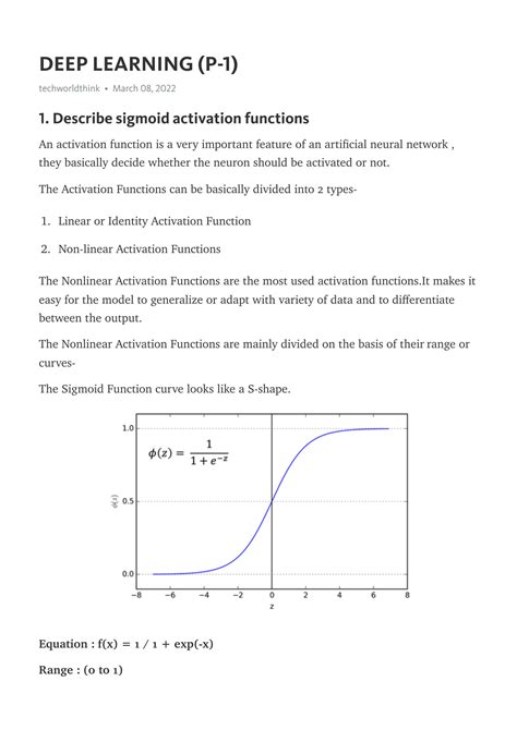 Solution Sigmoid Activation Function Studypool