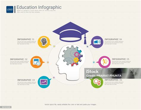 교육 Infographic 및 학습 개념 부엉이 선생님 졸업 모자 우주 로켓 발사와 지식 아이콘 지혜와 교육 성공의 상징 벡터 일러스트 레이 션 인포그래픽에 대한 스톡 벡터