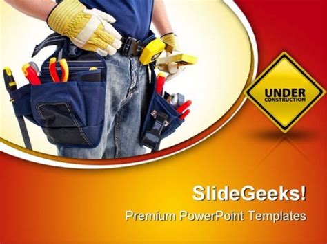 Builder Construction Powerpoint Themes And Powerpoint Slides 0511