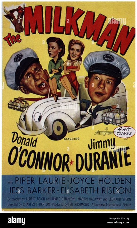 The Milkman Jimmy Durante Piper Laurie Joyce Holden Donald Oconnor