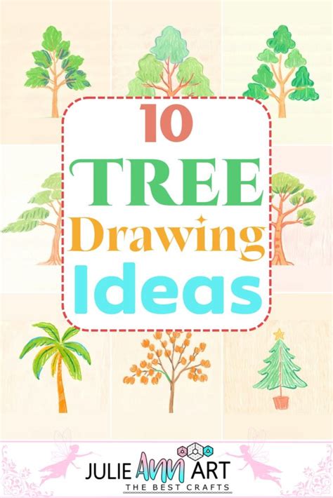 Easy Tree Drawing Ideas For Everyone Julie Ann Art