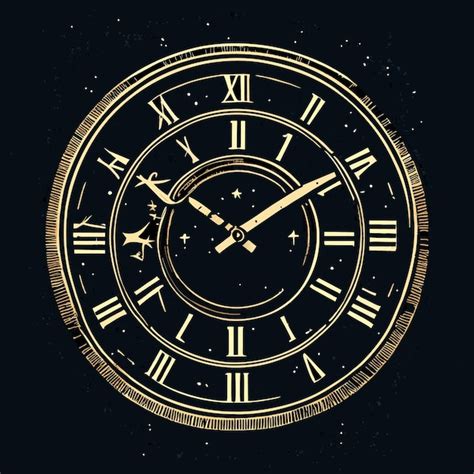 Premium Vector Retro Watch Face Analog Clock Tshirt Illustration
