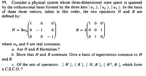 solved 11 consider a physical system whose