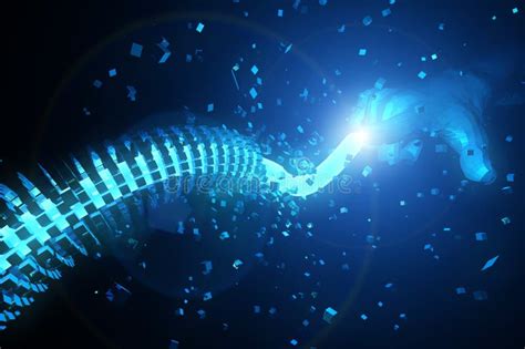 Artificial Intelligence Technology And Data Transmission Human Computer Interaction Digital