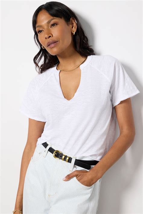 Split Neck Tee