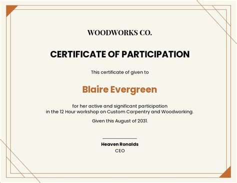 16 Free Workshop Certificate Templates Customize And Download