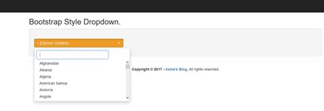 Aspnet Mvc5 Bootstrap Style Dropdown Plugin Asmas Blog