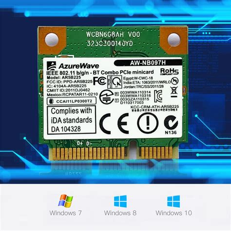 AR5B225 Mini PCIe 300M Bluetooth 4 0 WLAN Wifi Wireless Network Card Desktop Computer Network