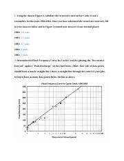 Calculating Recurrence Intervals And Flood Frequency Curve For Course Hero