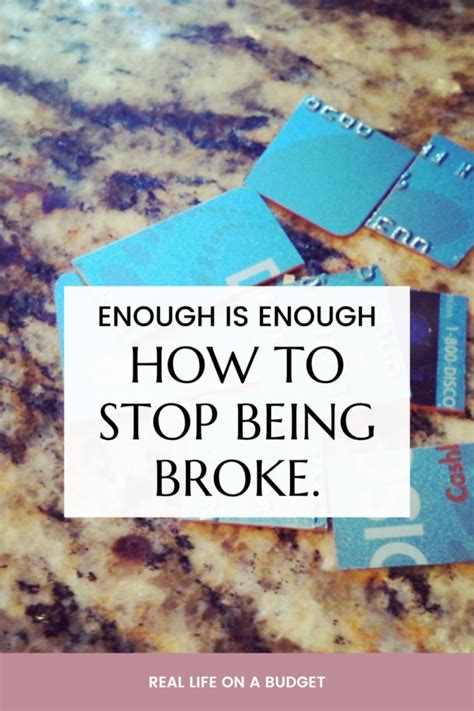 Enough Is Enough Its Time To Stop Being Broke Jessi Fearon