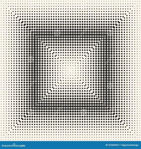 Vector Monochrome Halftone Pattern Digital Gradually Transition Stock Vector Illustration Of