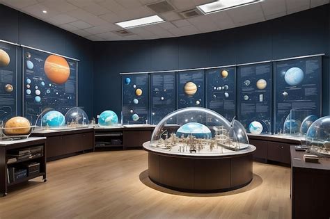 Premium Photo Illustrate A Section Of The Lab Dedicated To Astronomy