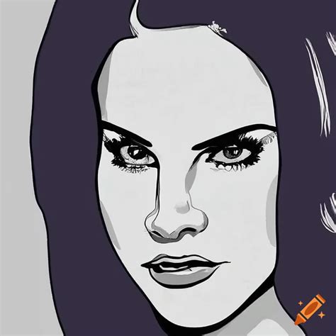Artistic Depiction Of Lana Del Rey And Eminem On Craiyon