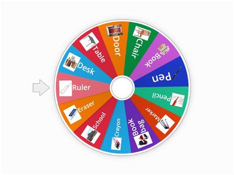 Classroom Objects Random Wheel