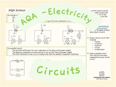 Aqa Electricity Circuits Teaching Resources
