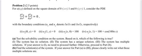 Solved Problem Points For U X Y Defined On The Chegg