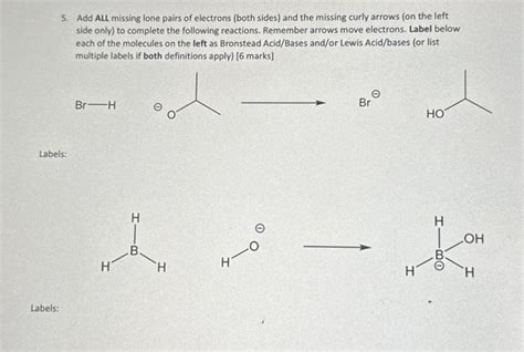 Solved 5 Add ALL Missing Lone Pairs Of Electrons Both Chegg Com