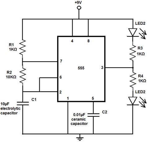 Simple Led Flasher Circuit
