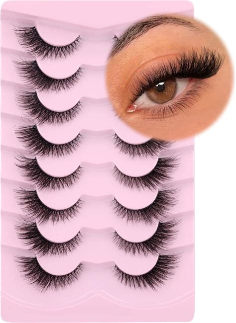 Fox Eye Lashes Wispy False Eyelashes D Curl Mink Lashes