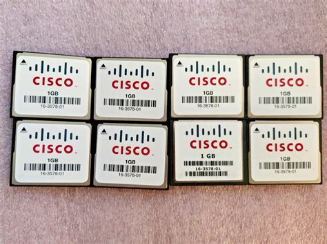 Used Lot X8 Genuine Cisco 1gb 1024mb Compact Flash Cf Memory Card 16