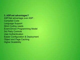 Top Asp Dot Net Interview Questions And Answers Pptx