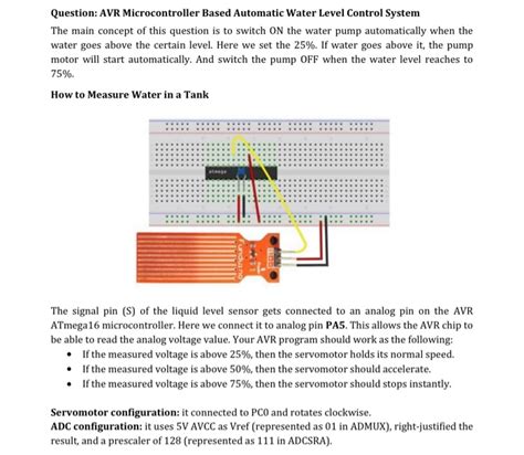 Solved Question Avr Microcontroller Based Automatic Water