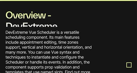 Overview Devextreme Scheduler Codesandbox