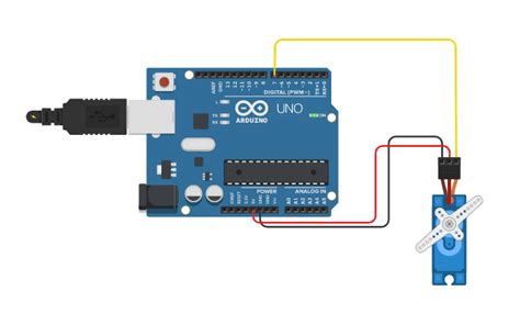 Circuit Design Servomotor Giro A La Derecha E Izquierda Tinkercad