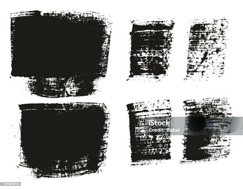 페인트 브러시 넓은 배경 및 라인 높은 세부 추상적인 벡터 배경 혼합 세트 25 개념에 대한 스톡 벡터 아트 및 기타 이미지 개념 개체 그룹 검은색 Istock