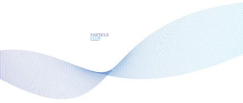 밝은 파란색 추상적 배경 흐르는 입자의 벡터 웨이브 움직임의 점의 매력적인 라인 기술 및 과학 테마 통풍이 잘되고 미래지향적 인 그림 3차원 형태에 대한 스톡 벡터 아트 및