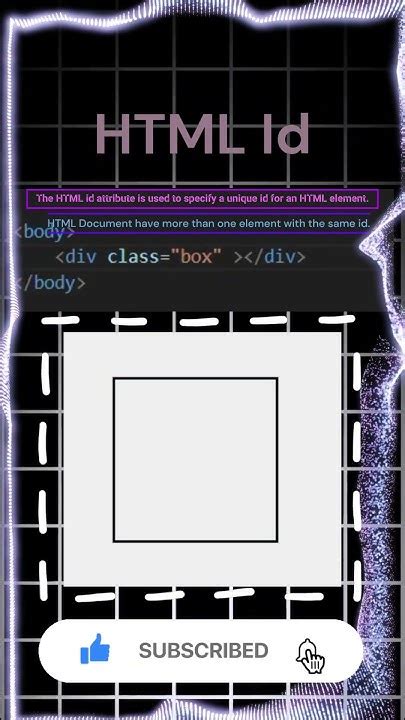 Html Id Web Tech Shorts Viralshorts Coding Youtube