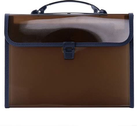 Fanwu 13 Pocket Expanding File Folder With Handle A4 Plastic File Wallet Briefcase Accordion