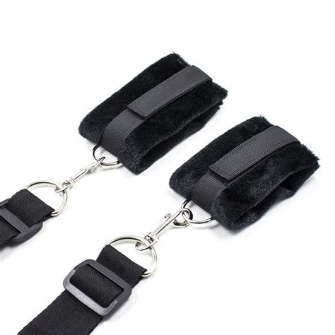 Sex Restraint Bondage Handcuffs And Blindfold Solf Velvet Sex
