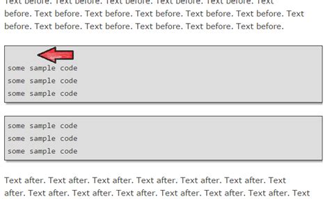 Css Is It Possible To Ignore The First Line Break In A Preformatted Div From A Shortcode