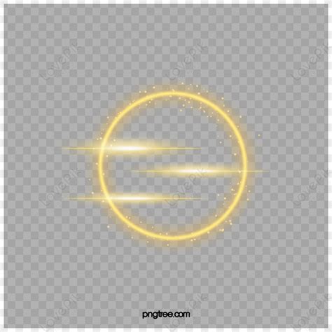 둥근 노란 조명 일러스트 효과 조리개구멍후광 Png 일러스트 무료 다운로드 Lovepik
