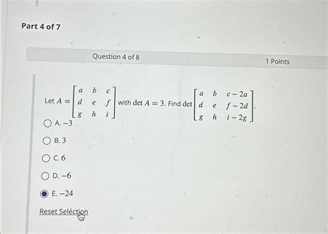 Solved Part 4 ﻿of 7question 4 ﻿of 81 ﻿pointslet