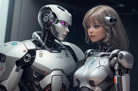 Premium Ai Image Cyborg Robot D Render Robotic Process Automation Rpa Data Analysis In Server