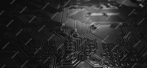 Premium Photo Technology Background With Circuit Board Electronic