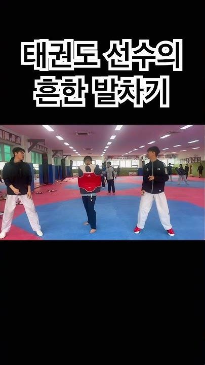태권도 선수의 흔한 발차기 훈련 태권도 겨루기 훈련 Youtube