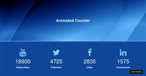 Animated Counter Codesandbox