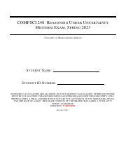 Understanding Probability Distributions For COMPSCI 240 Midterm