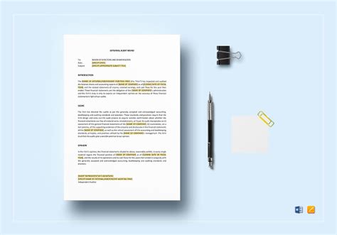19 Audit Memo Templates Sample Word Google Docs Format Download