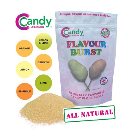 Citrus Flavour Burst Candy Floss Sugar Selection Pack Candy Chemistry