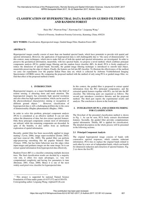 pdf classification of hyperspectral data based on guided filtering