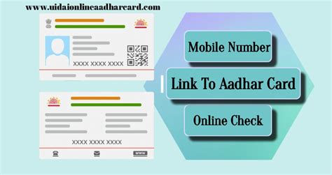 Mobile Number Link To Aadhar Card Online Check How To Check