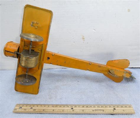 Rare 1921 Dayton Schieble Toys Hill Climber Friction Airplane Biplane