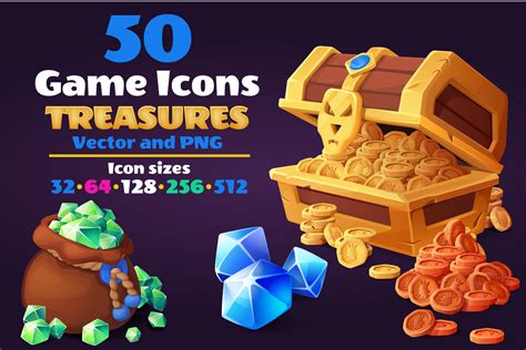 Treasures Vector Sprites D Icons Unity Asset Store