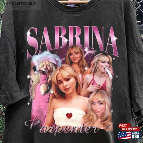 Retro 90s Carpenter Graphic Sabrina Rock Music Tour 2024 T Shirt T